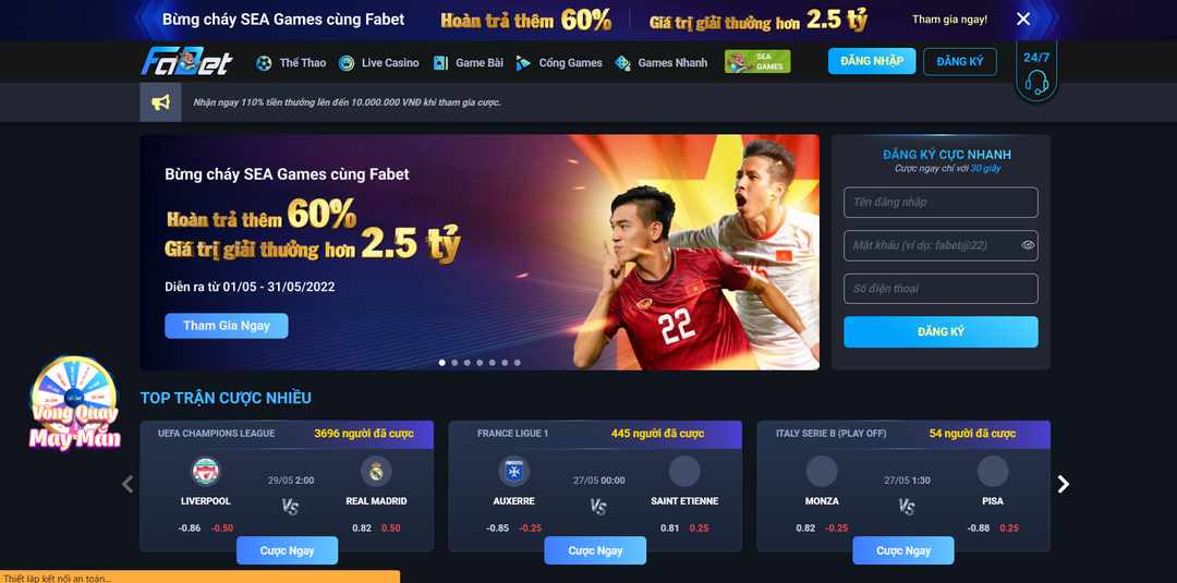 Fabet - Điểm đặt cược thú vị và hấp dẫn cho các game thủ